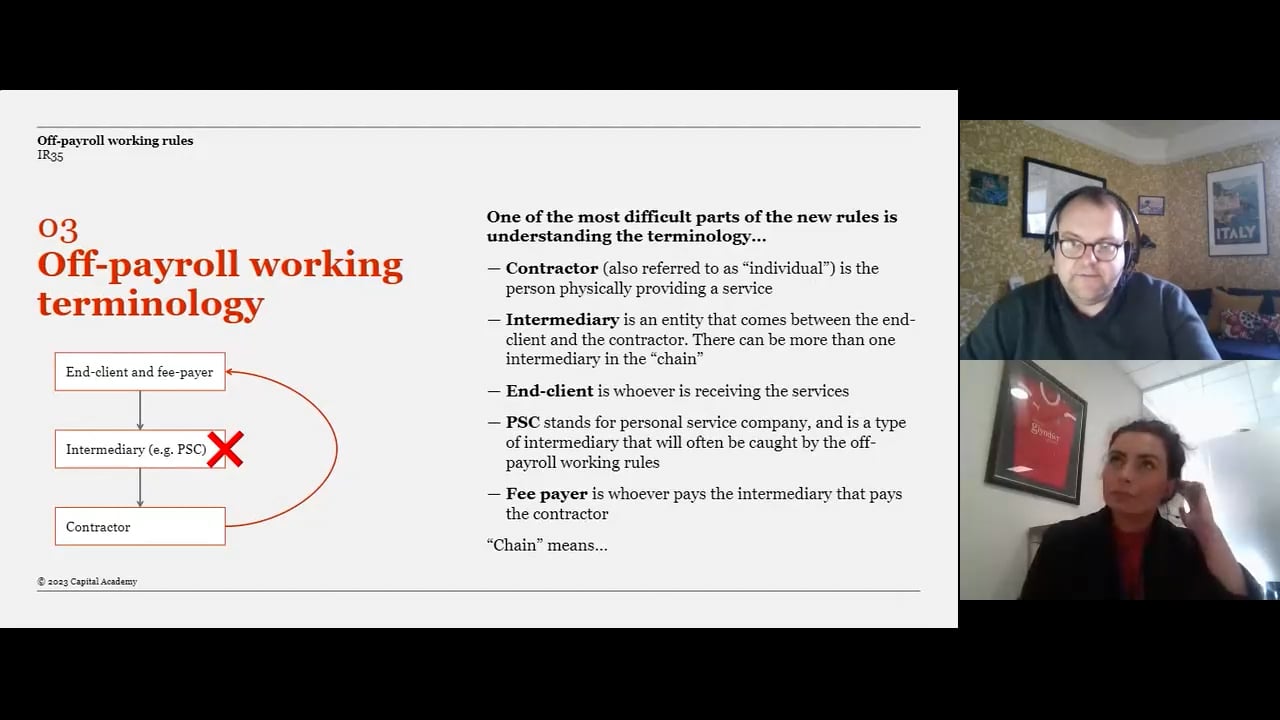 Breakfast Briefing: IR35 and employment status - A refresher - Capital Law