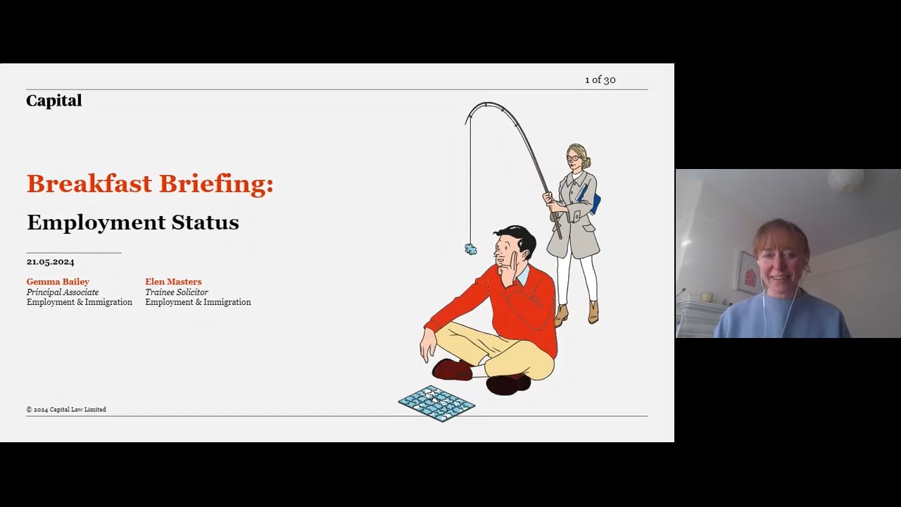 Breakfast Briefing: Employment Status - Capital Law